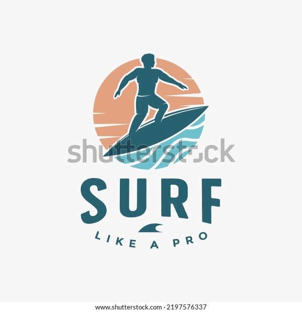 Ocean Surf Logo Vector Illustration Design Stock Vector (Royalty Free ...