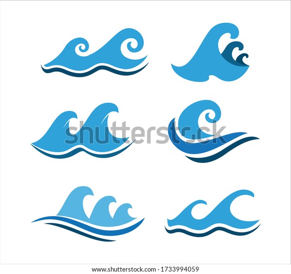 Ocean Water Wave Swirl Vector Logo Stock Vector (Royalty Free ...