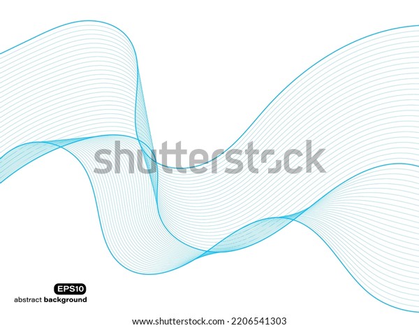 Ocean Wave Gradient Blue Tropical Theme Stock Vector (Royalty Free ...