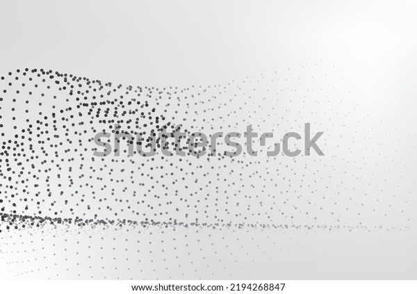 Ocean Wave Particle Curve Science Biology Stock Vector (Royalty Free ...