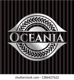 Oceania Silver Badge Emblem Vector Illustration Stock Vector (Royalty ...