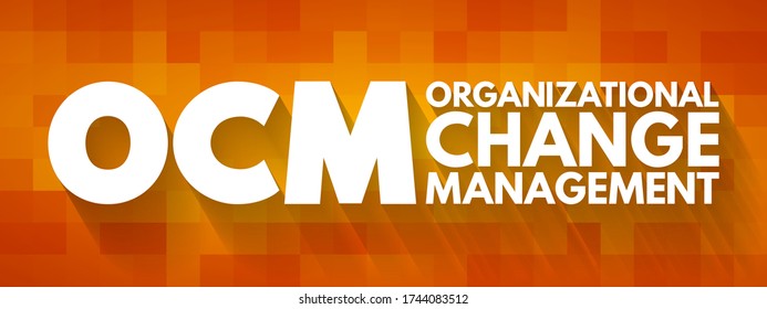 Ocm Organizational Change Management Framework Managing Stock Vector ...