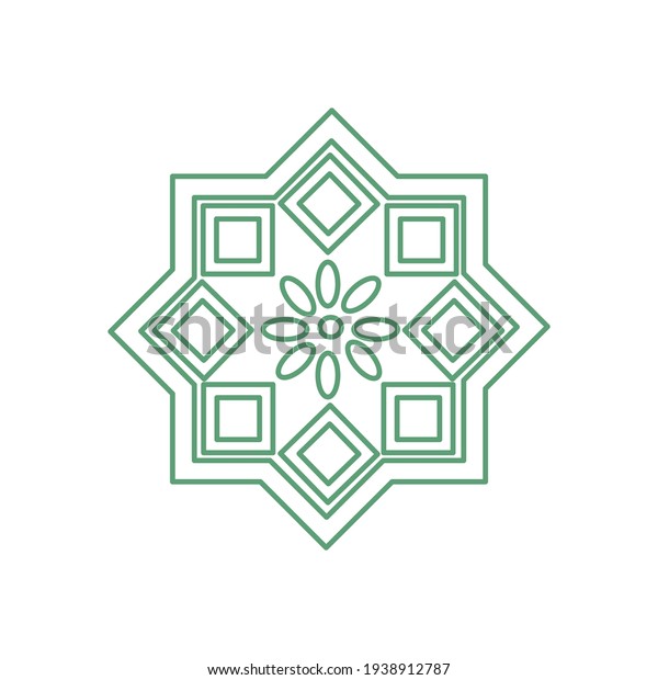 Octagon Arabic Shape Vector Islamic Ornament Stock Vector (Royalty Free ...