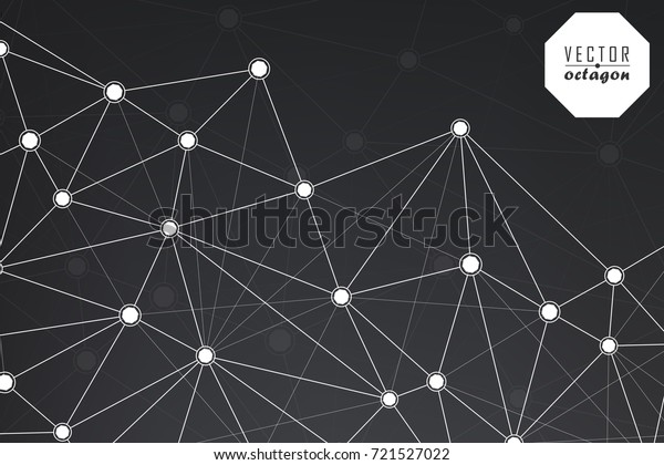 Octagon Backgrounds Geometric Shapes Triangles Points Stock Vector ...