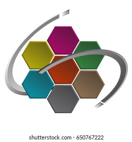 Octagon Logo Stock Vector (Royalty Free) 650767222 | Shutterstock