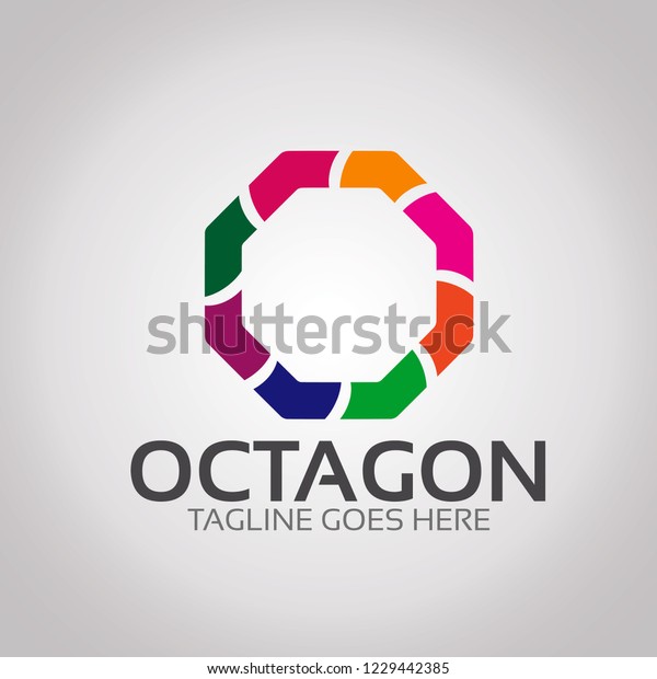 Octagon Logo Template Stock Vector (Royalty Free) 1229442385 | Shutterstock