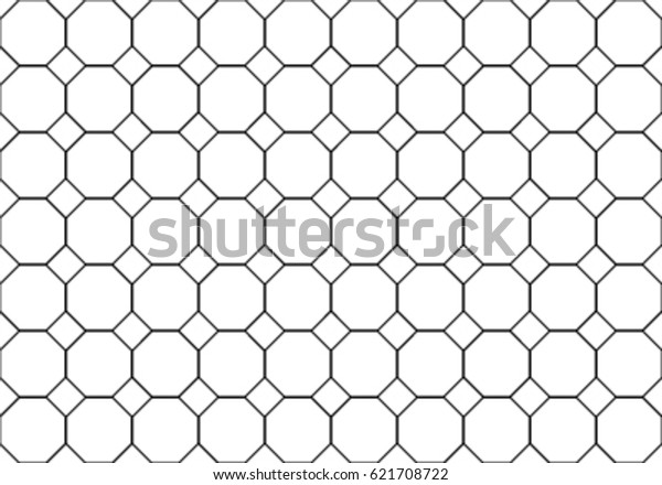 Octagon Wire Mesh Line Pattern Vector Stock Vector (Royalty Free ...