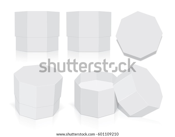 Octagonal Box Your Design Logo Easy Stock Vector (Royalty Free) 601109210