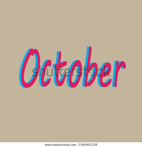 October Logos Vector Art: เวกเตอร์สต็อก (ปลอดค่าลิขสิทธิ์) 1560401228 ...