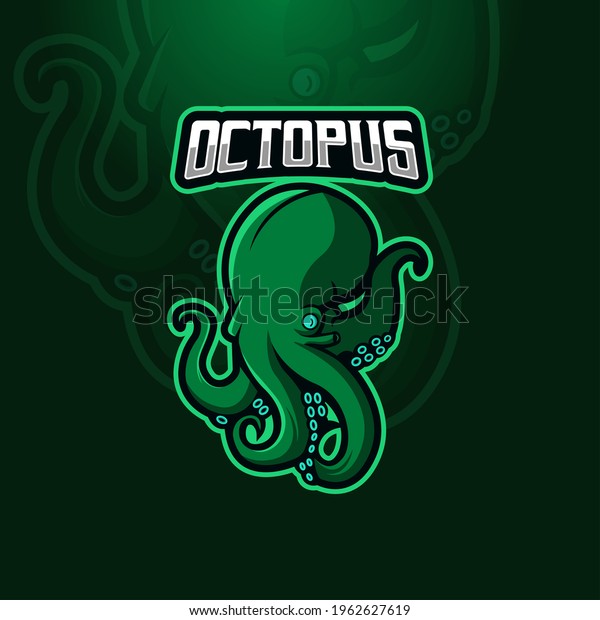 Octopus Mascot Logo Design Vector Modern Stock Vector (Royalty Free ...