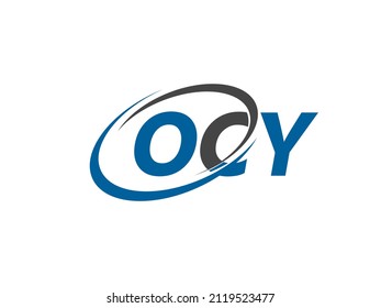 Ocy Letter Creative Modern Elegant Swoosh Stock Vector (Royalty Free ...