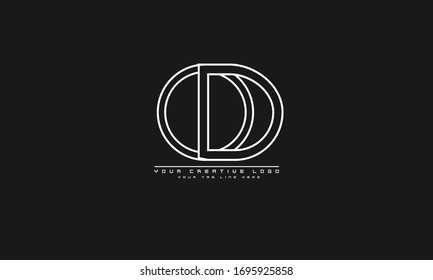 Od Do Abstract Vector Logo Monogram Stock Vector (Royalty Free ...