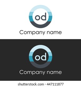 Od Letter Circle Shape Icon Logo Stock Vector (Royalty Free) 447111877 ...