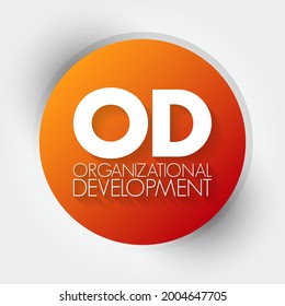Od Organizational Development Acronym Business Concept Stock Vector ...