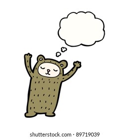 Odd Bear Cartoon Thought Bubble Stock Vector (Royalty Free) 89719039 ...