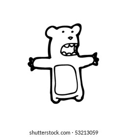 Odd Bear Drawing Stock Vector (Royalty Free) 53213059