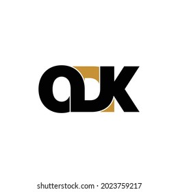 Odk Letter Monogram Logo Design Vector Stock Vector (Royalty Free ...