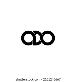Odo Letter Original Monogram Logo Design Stock Vector (Royalty Free ...