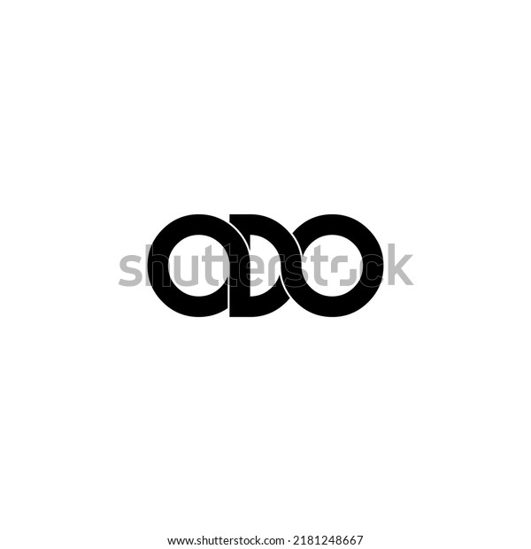 Odo Letter Original Monogram Logo Design: เวกเตอร์สต็อก (ปลอดค่า ...