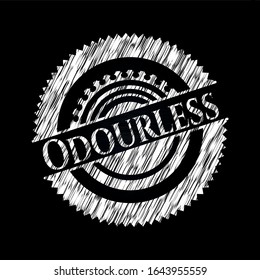 Odourless On Chalkboard Vector Illustration Detailed Stock Vector ...