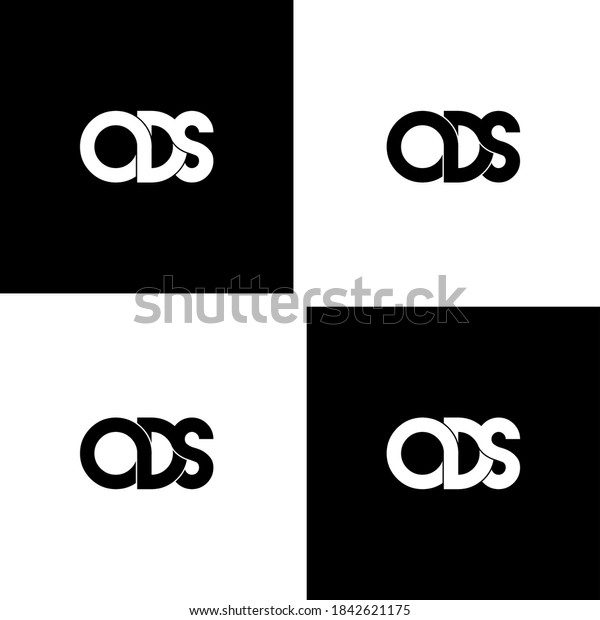 Ods Letter Original Monogram Logo Design Stock Vector (Royalty Free ...