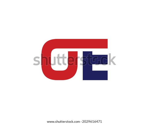 Oe Letter Logo Design Vector Template Stock Vector (Royalty Free ...