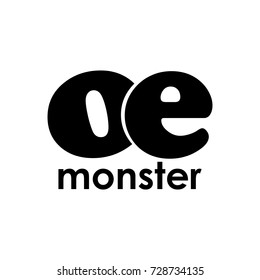 Oe Letter Vector Logo: vector de stock (libre de regalías) 728734135 ...
