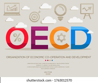 Oecd Mean Organization Economic Cooperation Development Stock Vector ...