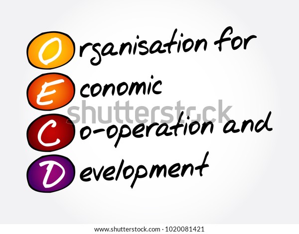 Oecd Organisation Economic Cooperation Development Acronym Stock Vector ...