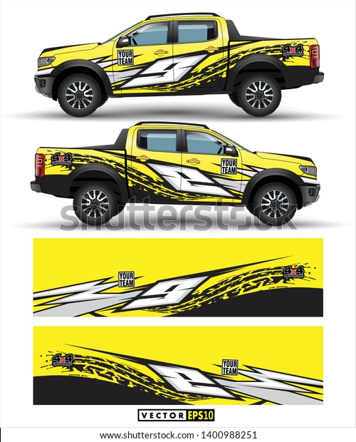 Off Load Truck 4 Wheel Drive Stock Vector (Royalty Free) 1400988251