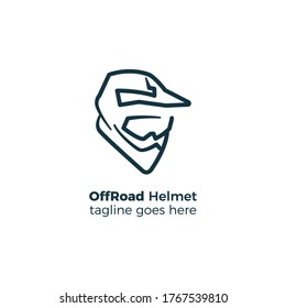 Off Road Helmet Logo Design Vector Stock Vector (Royalty Free ...