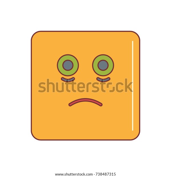 Offended Emoticon Face Cartoon Icon Vector Stock Vector (Royalty Free ...