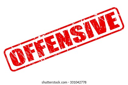 Offensive Red Stamp Text On White Stock Vector (Royalty Free) 331042778 ...