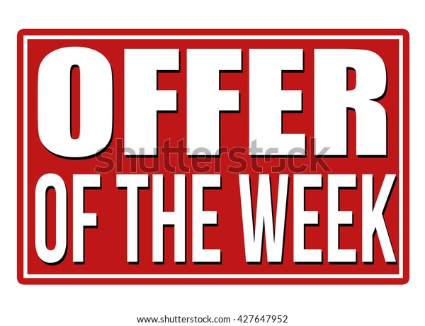 Offer Week Red Sign Isolated On Stock Vector (Royalty Free) 427647952 ...