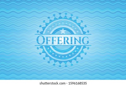 Offering Water Wave Concept Badge Vector Stock Vector (Royalty Free ...
