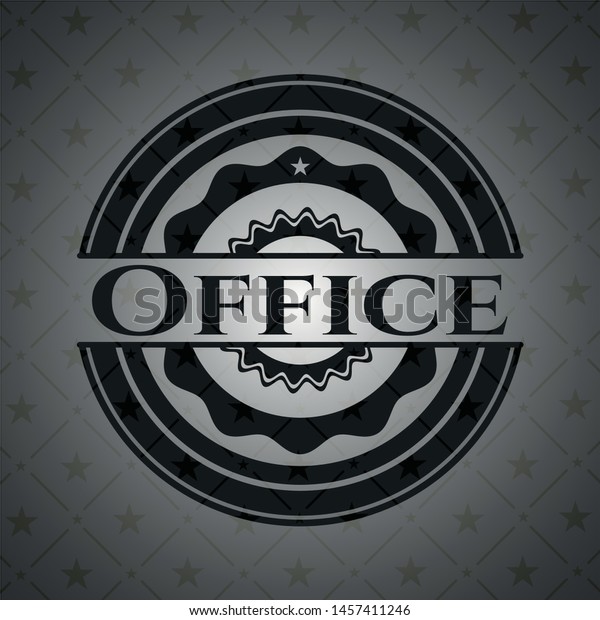 Office Black Emblem Vector Illustration Detailed: vector de stock ...