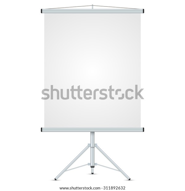 Office Blank Whiteboard Vector Template Isolated Stock Vector (Royalty ...