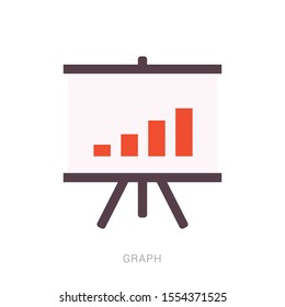 Office Board Charts Diagrams Vector Illustration Stock Vector (Royalty ...