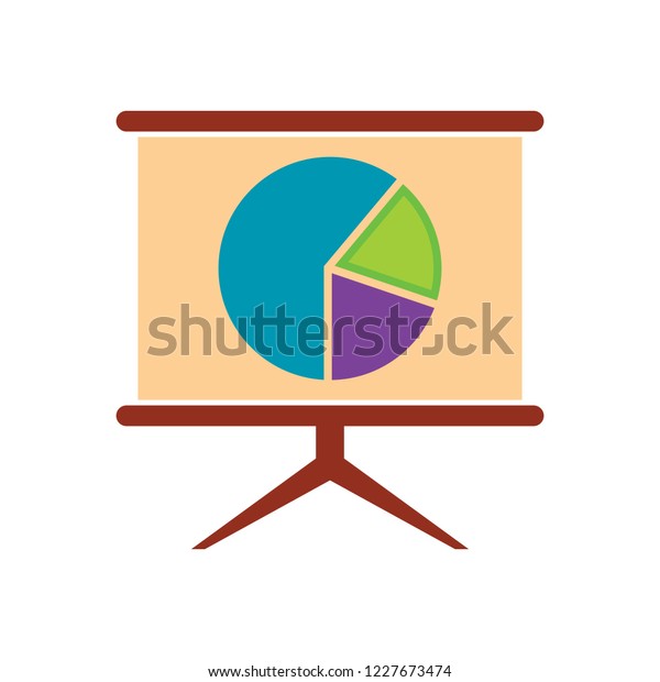 Office Board Charts Diagrams Vector Illustration Stock Vector (Royalty ...