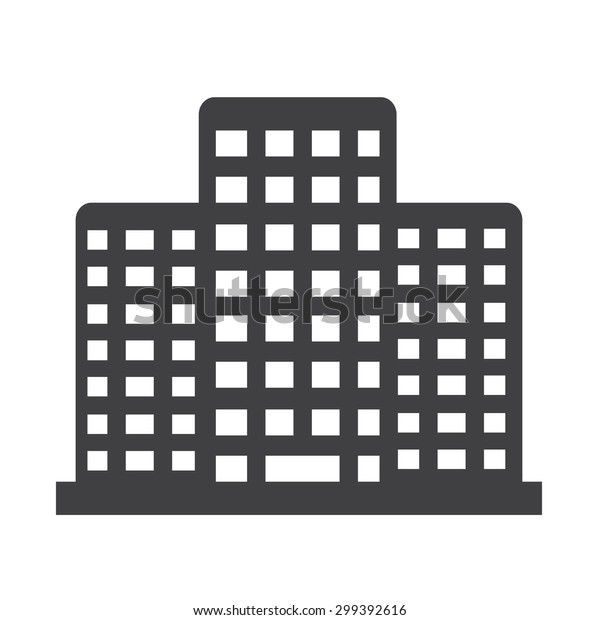 Office Building Icon Stock Vector (Royalty Free) 299392616