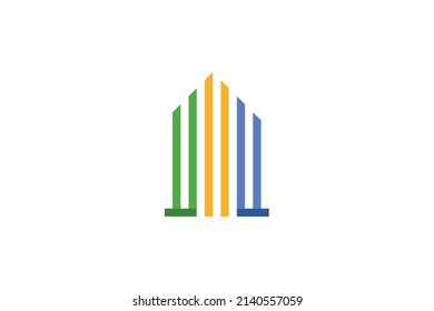 Office Building Logo Vector Stock Vector (Royalty Free) 2140557059 ...