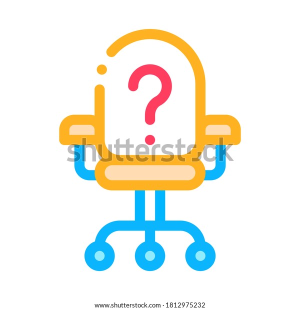 Office Chair Question Mark Job Hunting Stock Vector (Royalty Free ...