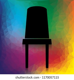 Office Chair Sign Vector Flat Style Stock Vector (Royalty Free ...