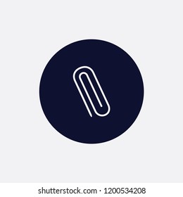 Office Clip Icon Vector Illustration Stock Vector (Royalty Free ...
