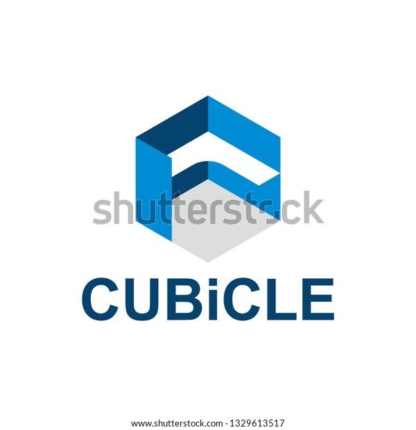 Office Cubicle Logo Template Stock Vector (Royalty Free) 1329613517 ...