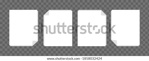 Office Documents Set Modern Vector Illustration: เวกเตอร์สต็อก (ปลอดค่า ...