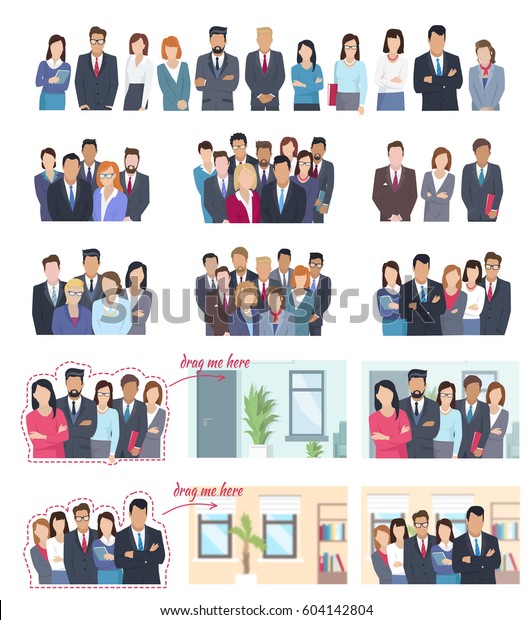 Office Employees All Kind Working Environment Stock Vector (Royalty ...