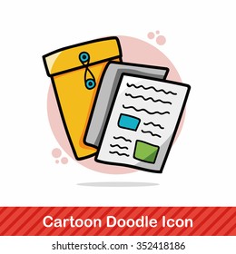 Office File Doodle Stock Vector (Royalty Free) 352418186 | Shutterstock