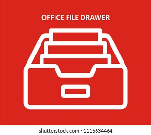 13,533 File Drawer Icon Images, Stock Photos & Vectors | Shutterstock