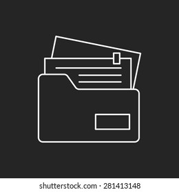 Files Black Icon Concept Illustration Vector Stock Vector (Royalty Free ...
